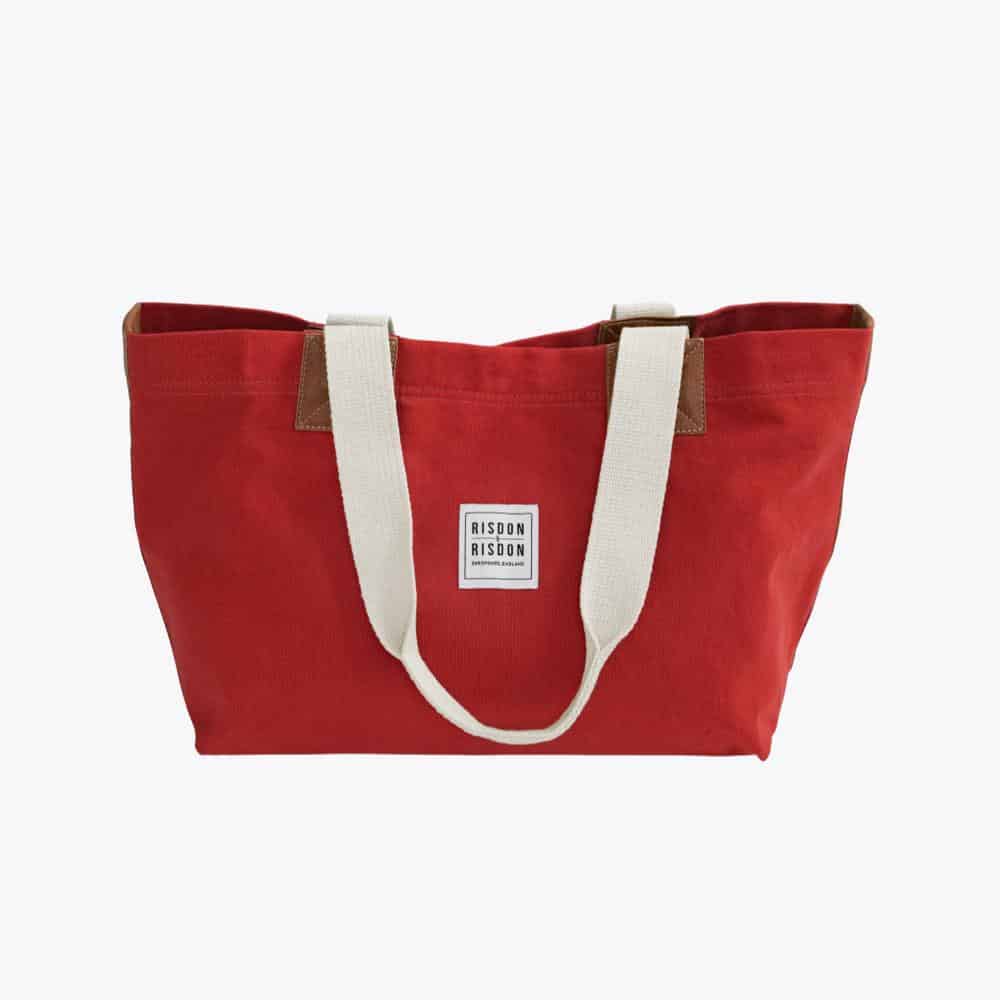 Risdon & Risdon: The Market Bag In Factory Red - Medium – Brityard